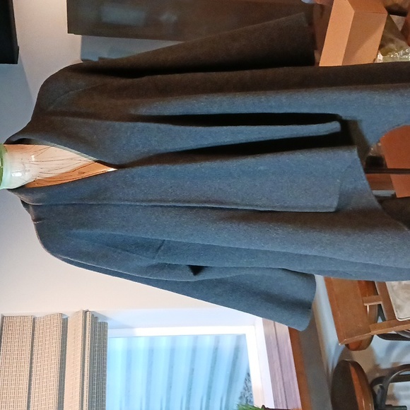 Eileen Fisher | Jackets & Coats | Eileen Fisher Woman Grey Sleeves Cape ...